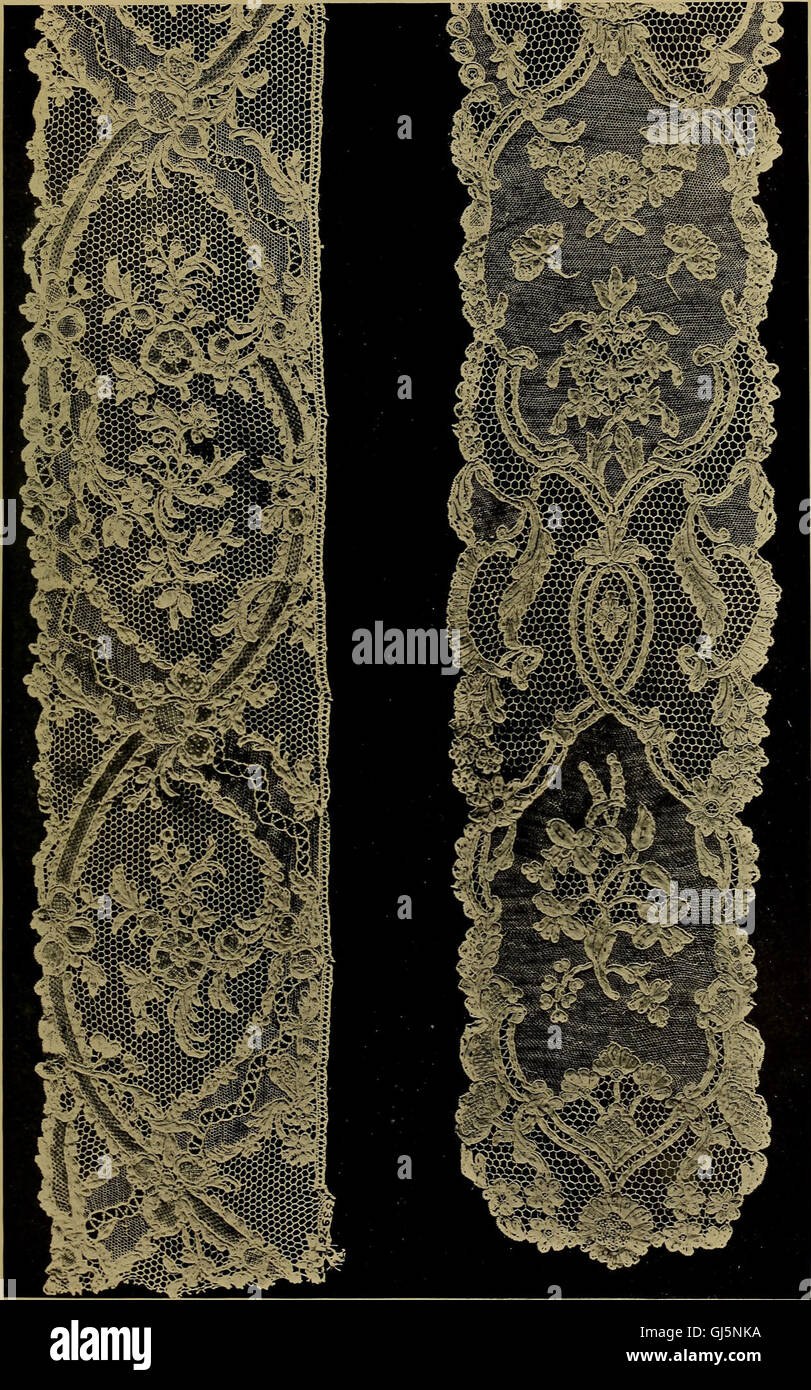This 1902 book traces the history of lace, exploring its origins ...