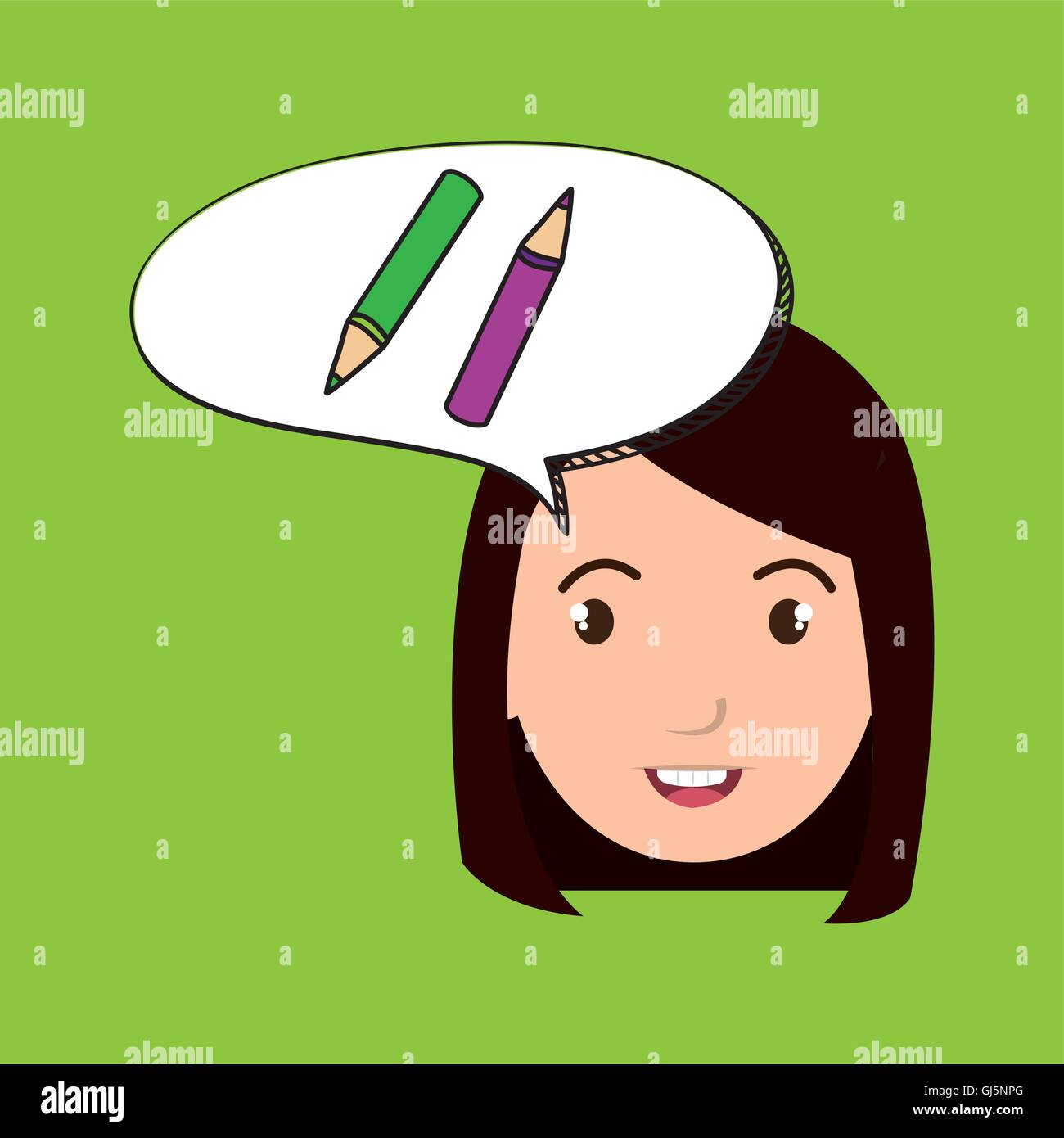 child chat student school Stock Vector Image & Art - Alamy