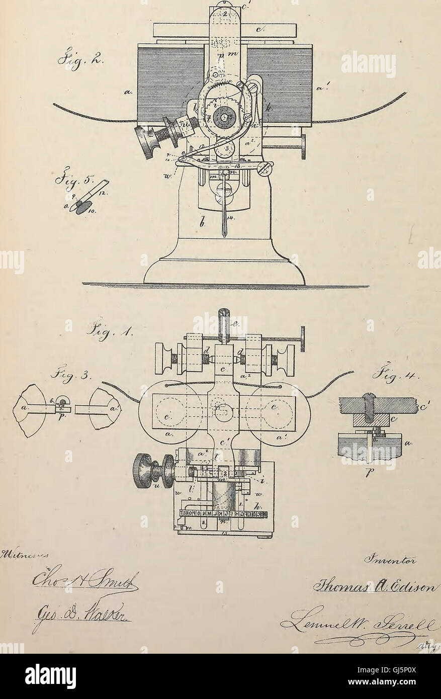 This collection details the patents granted to Thomas Edison from 1869 ...