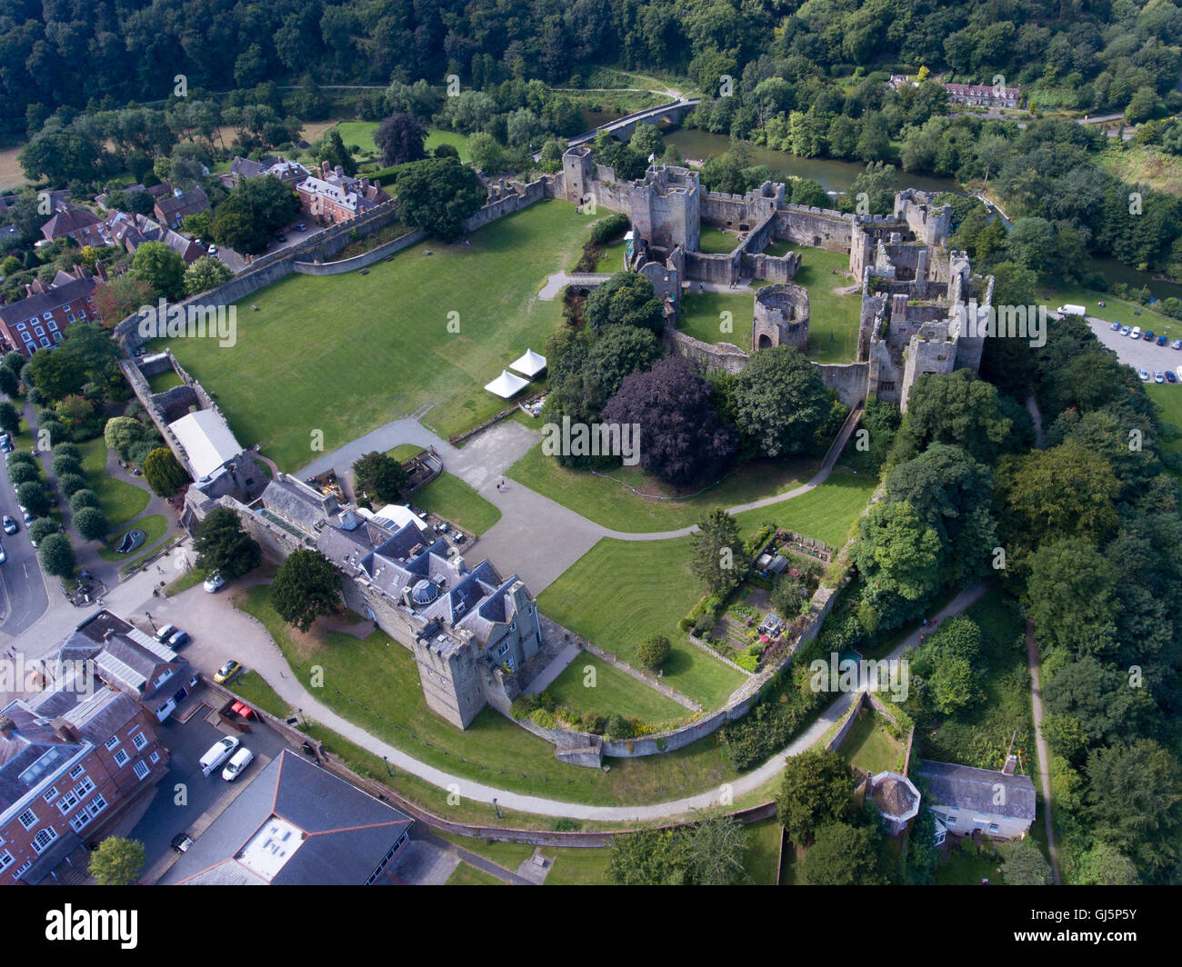 Aerial view of ludlow hi-res stock photography and images - Alamy
