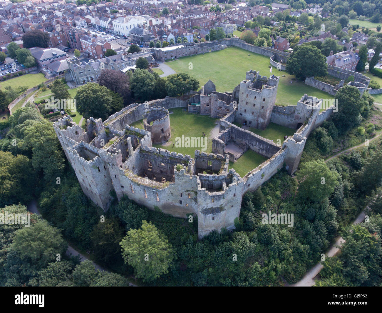 Aerial view of ludlow hi-res stock photography and images - Alamy