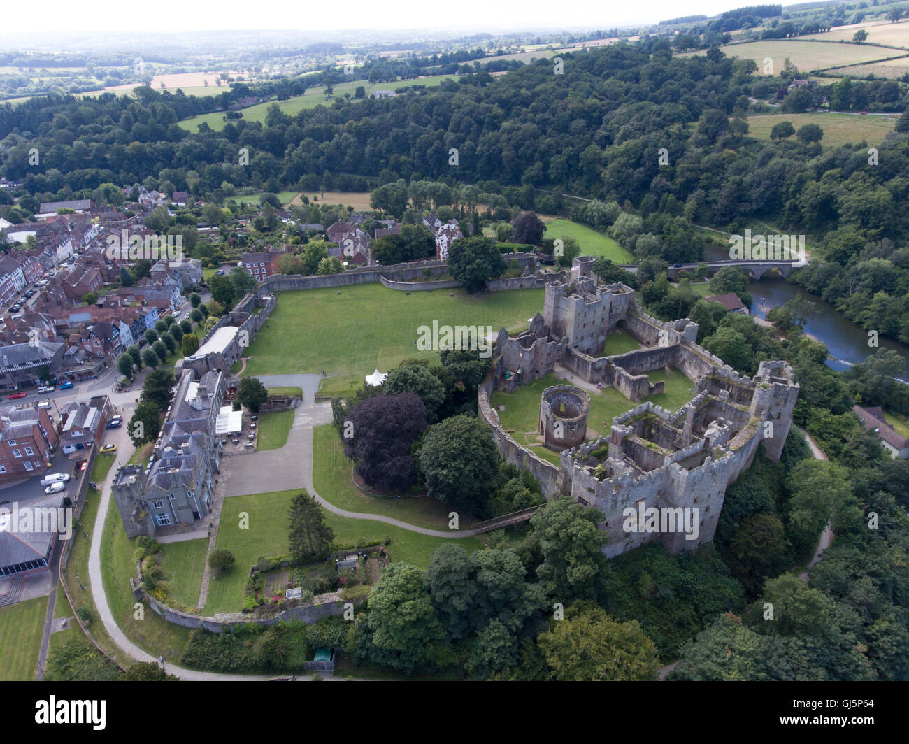 Aerial view of ludlow hi-res stock photography and images - Alamy