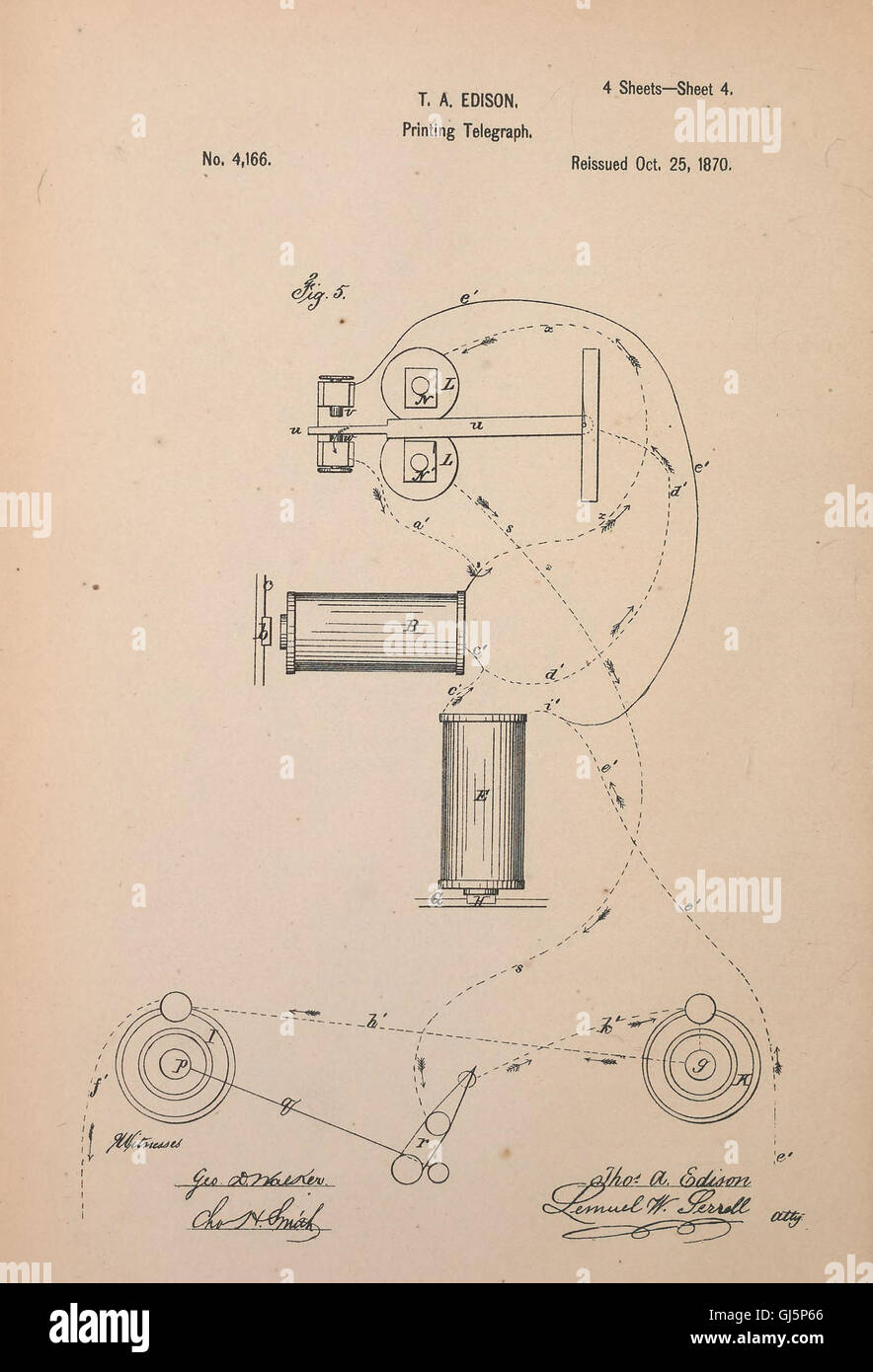 This collection features patents granted to Thomas Edison between 1869 ...
