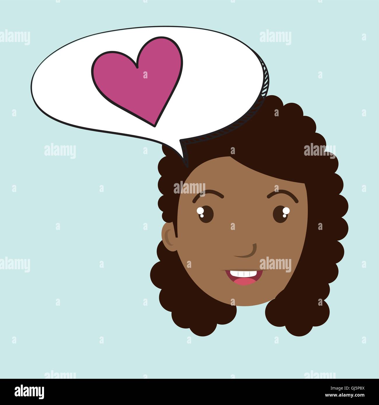 Little girl chatting Stock Vector Images - Alamy