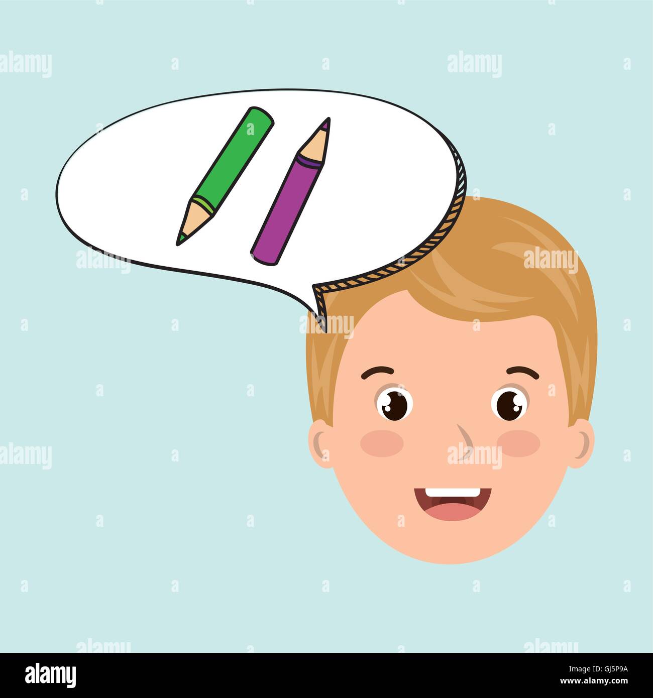 child chat student school Stock Vector Image & Art - Alamy