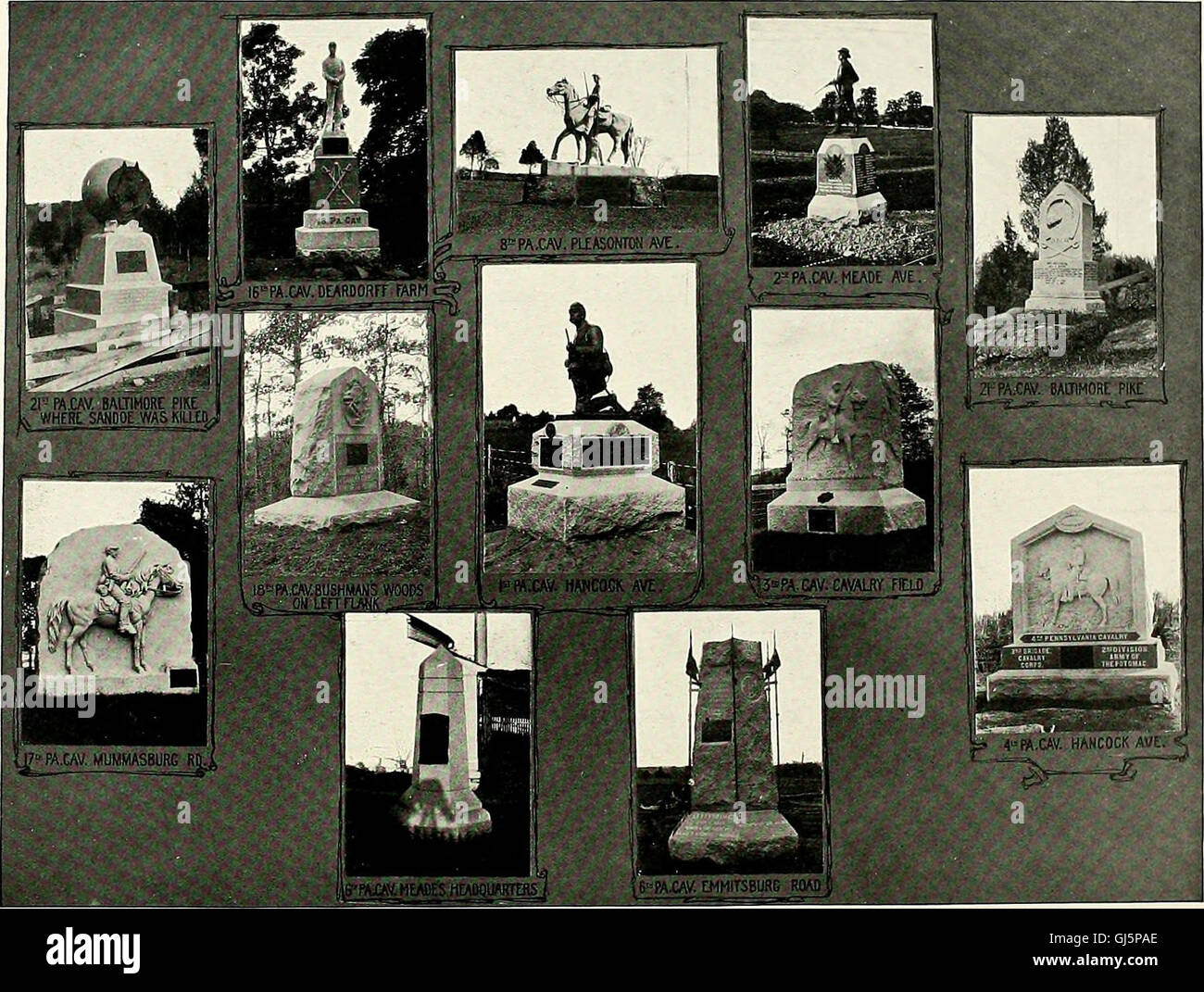 Gettysburg battlefield map hi-res stock photography and images - Alamy