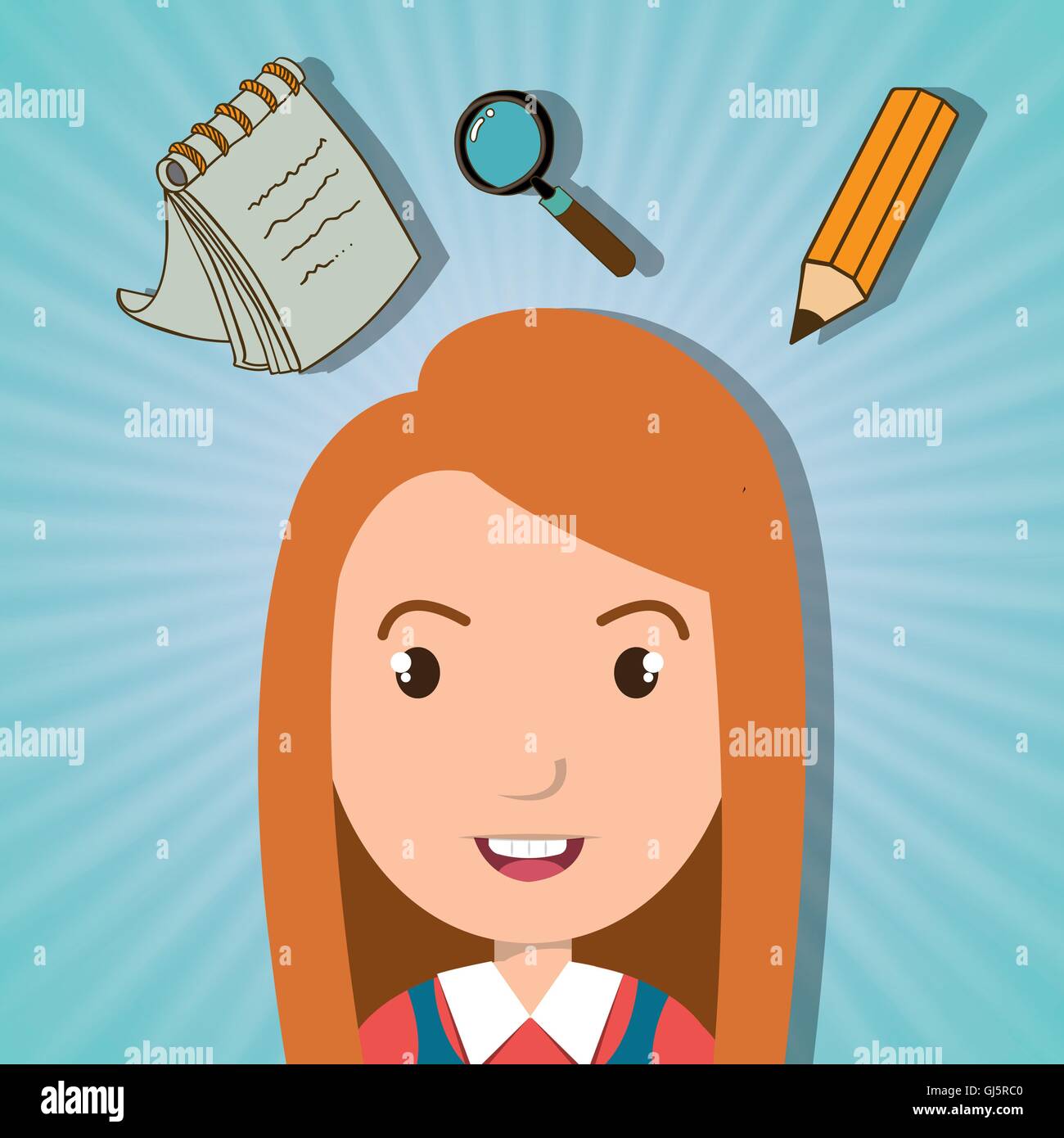 student pencil notepad search Stock Vector Image & Art - Alamy