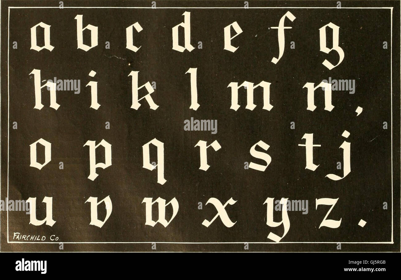 Fairchild's 1910 guide on rapid letter writing and show-card creation ...