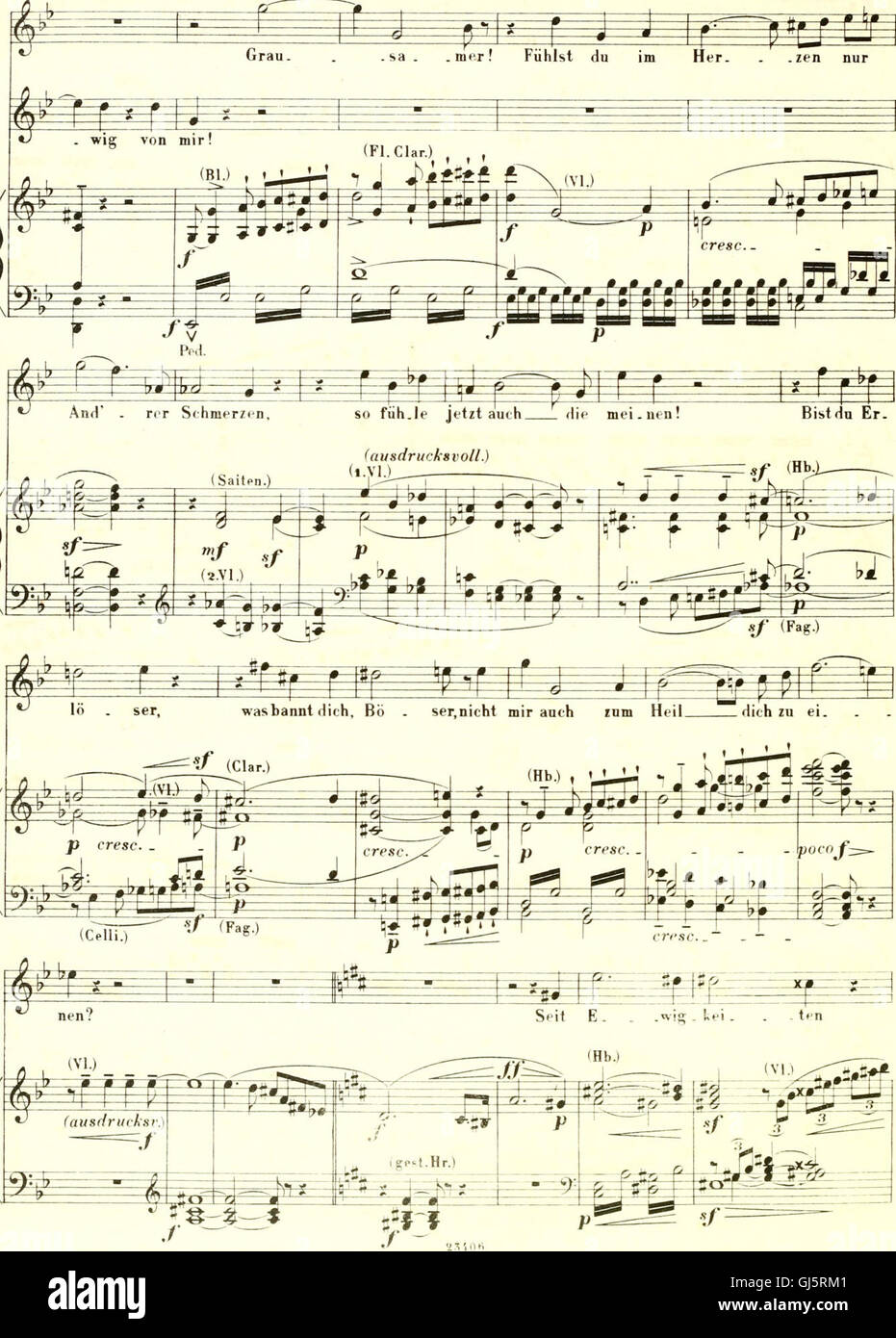 Parsifal - ein Bühnenweihfestspiel - (printed music) (1882 Stock Photo ...