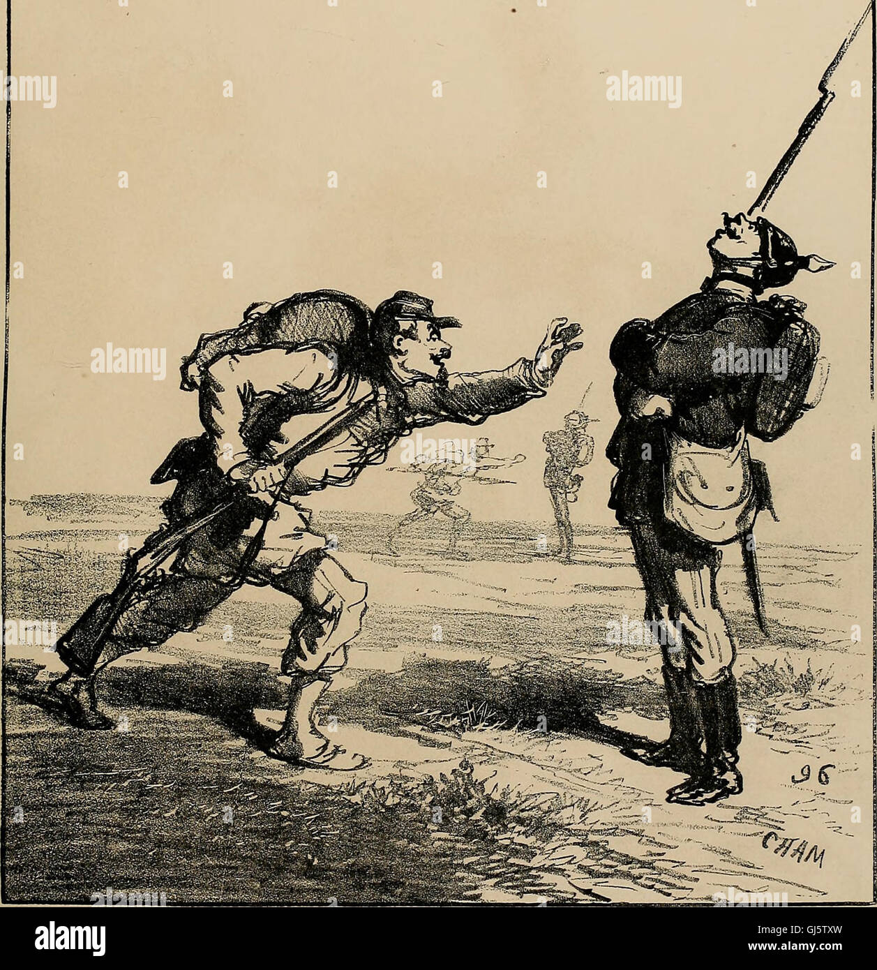 'Album du siège' (1871) is a collection of caricatures published during ...