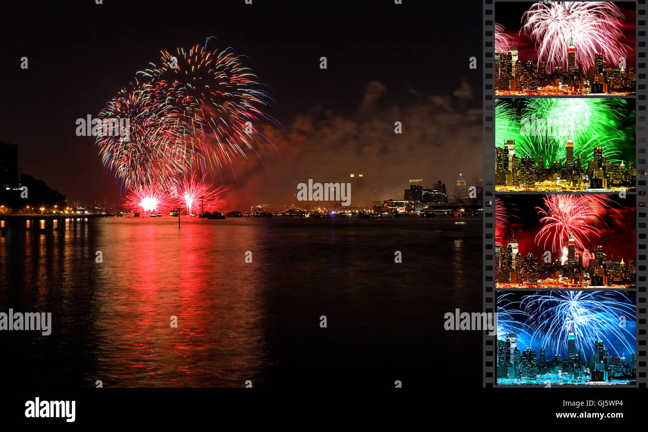the Macy's 4th of July fireworks displays Stock Photo - Alamy