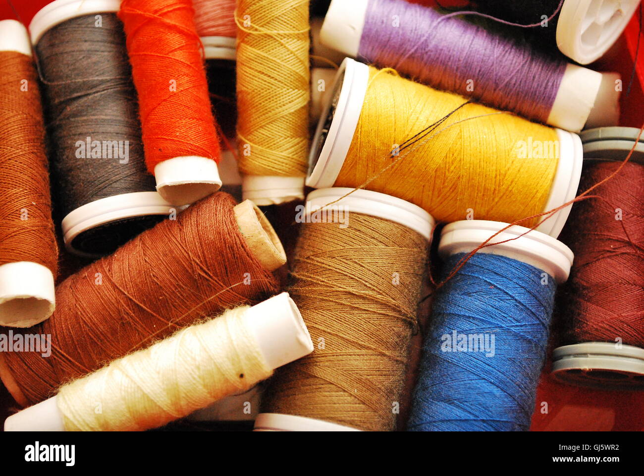 Spool Of Thread Stock Photo - Alamy