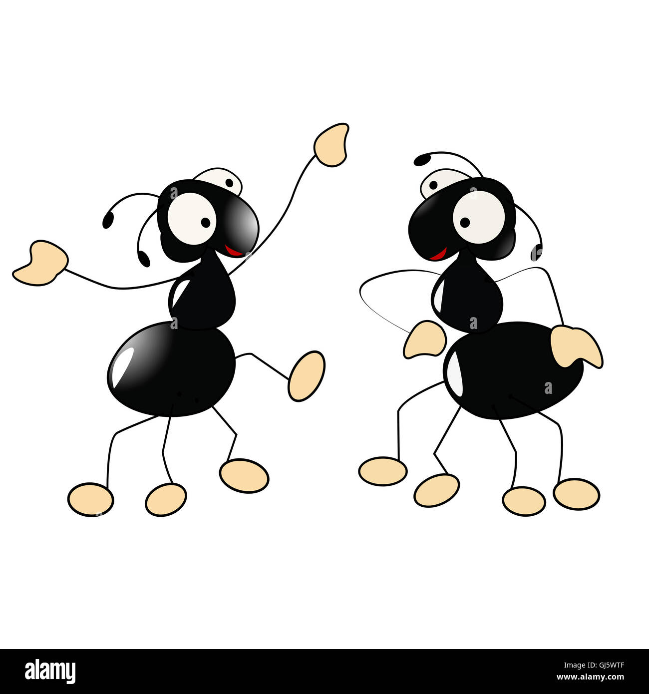 Cartoon art illustration funny ants hi-res stock photography and images ...