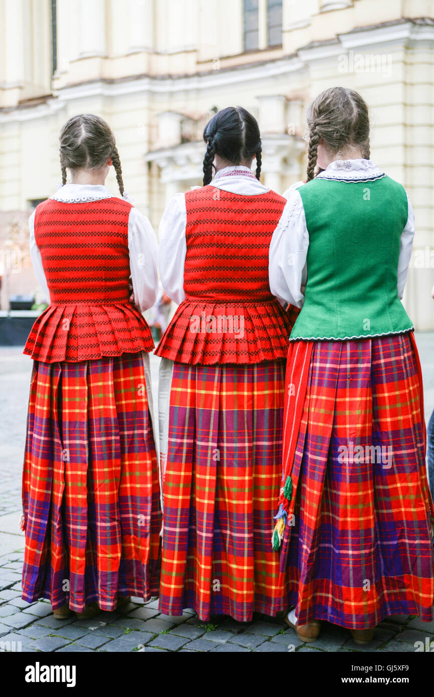 Traditional folk dance performers watching a folk performance in the ...