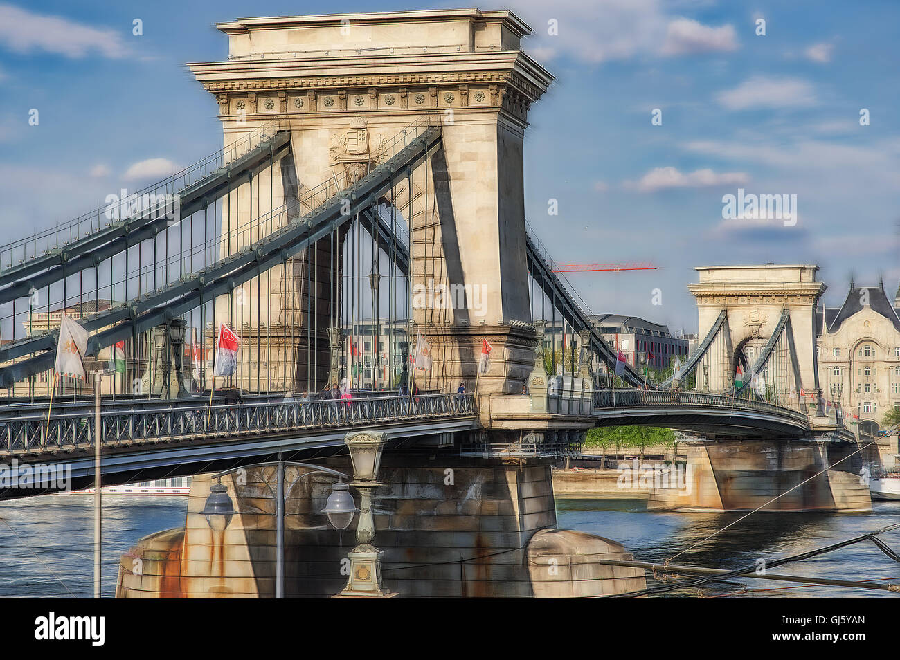 The Chain Bridge in Budapest Stock Photo - Alamy