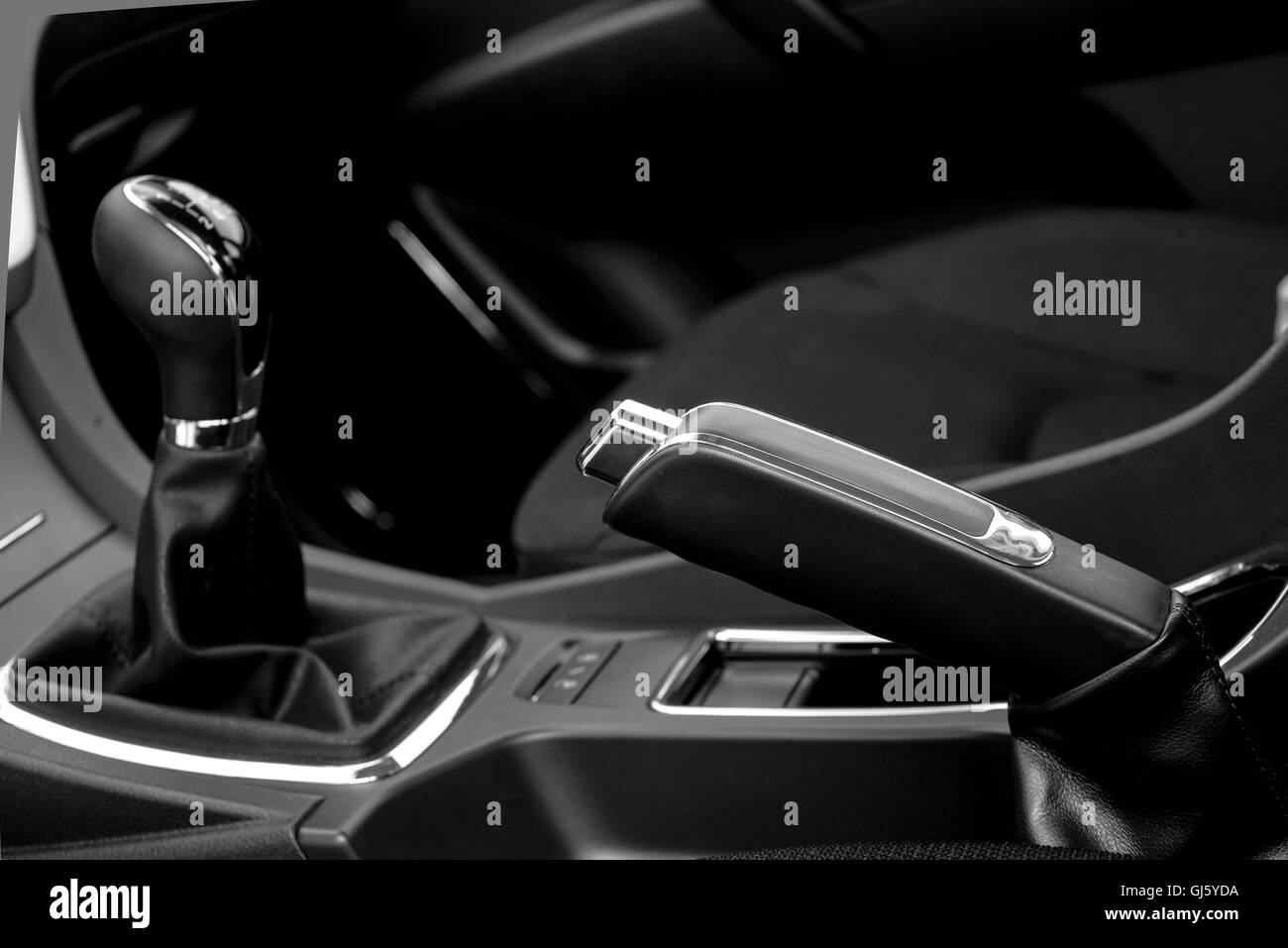 Handbrake lever hi-res stock photography and images - Alamy