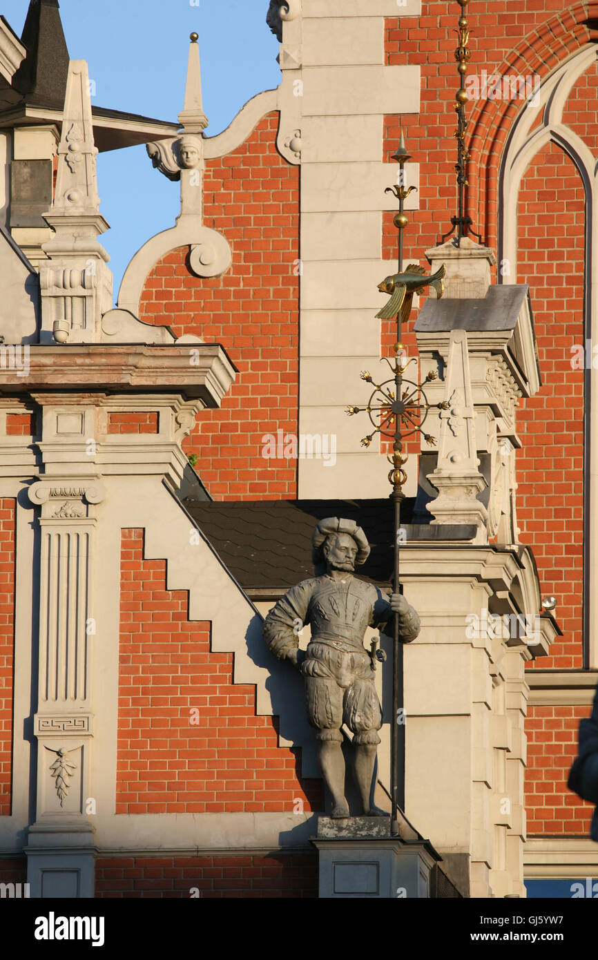 Detail of the famous Hanseatic House of Blackheads, originally built in ...