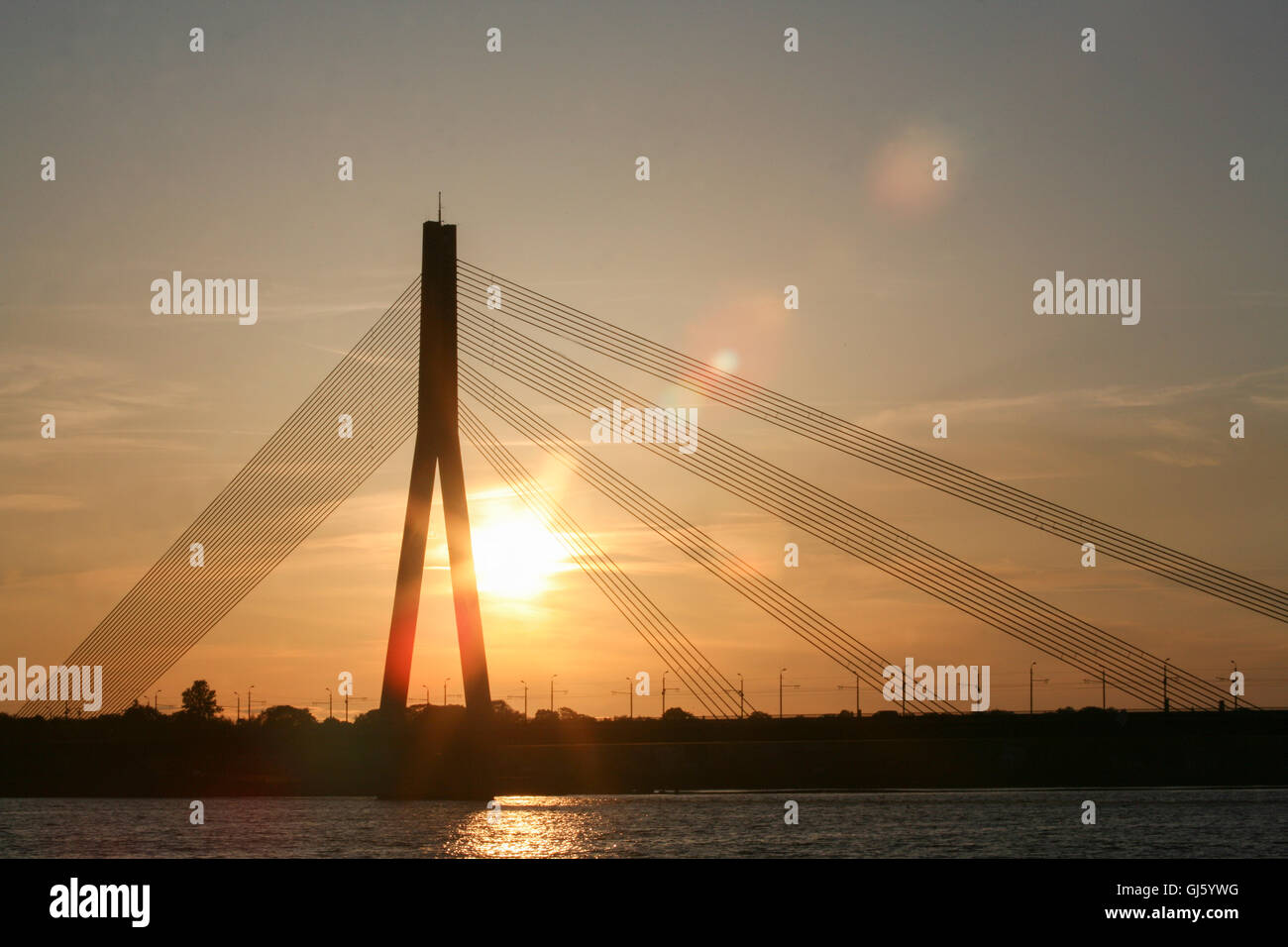 The Cable Bridge (known as Vansu Tilts in Latvian) is a cable-stayed ...