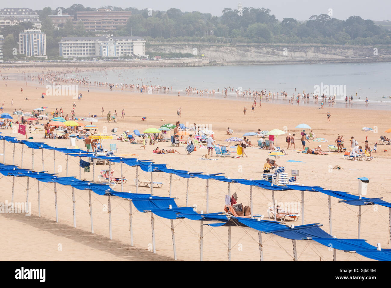 Santander Harbour,Santander Beach,Cantabria,Spain.Santander beach PLAYA ...