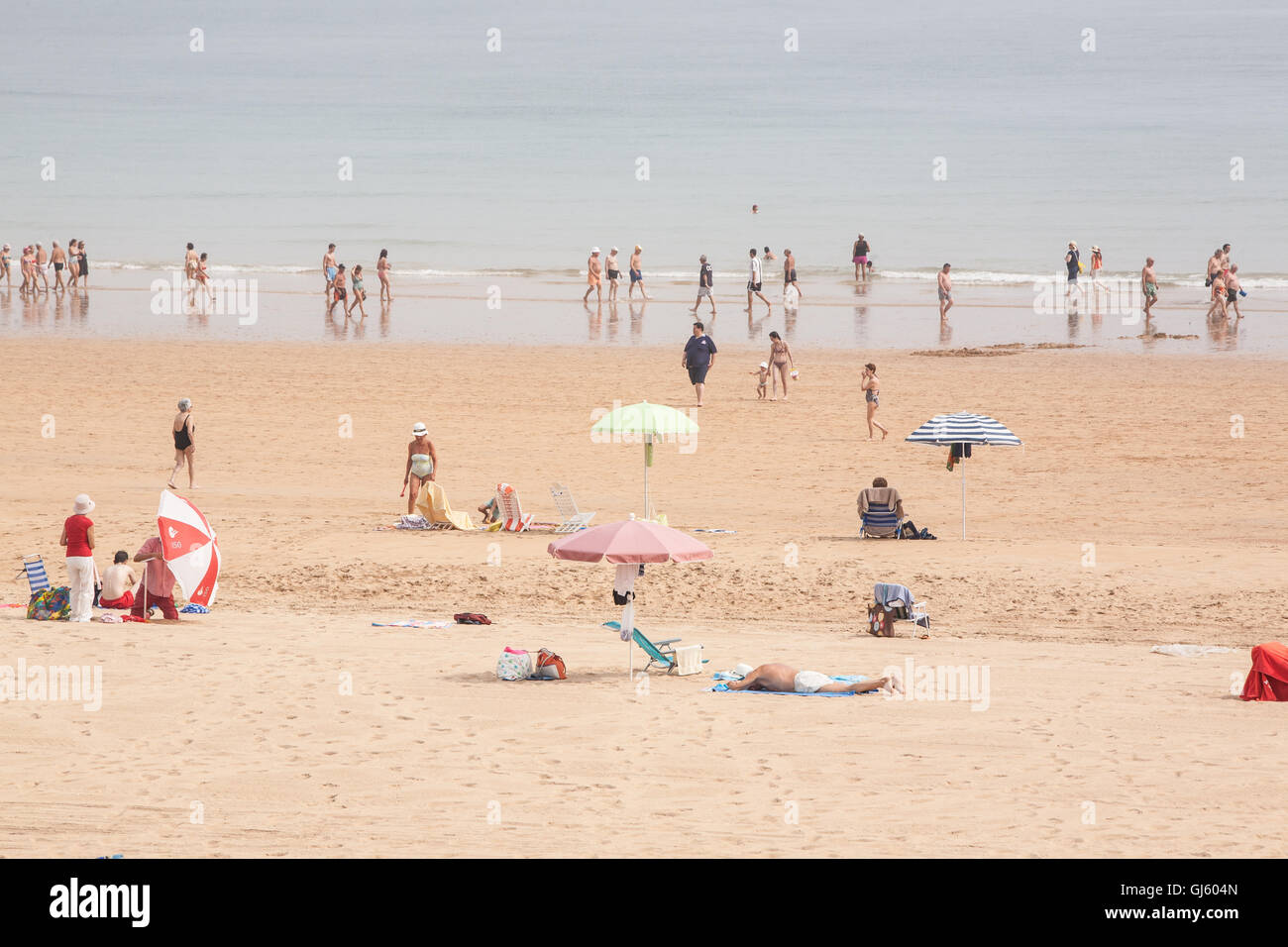 Santander Harbour,Santander Beach,Cantabria,Spain.Santander beach PLAYA ...