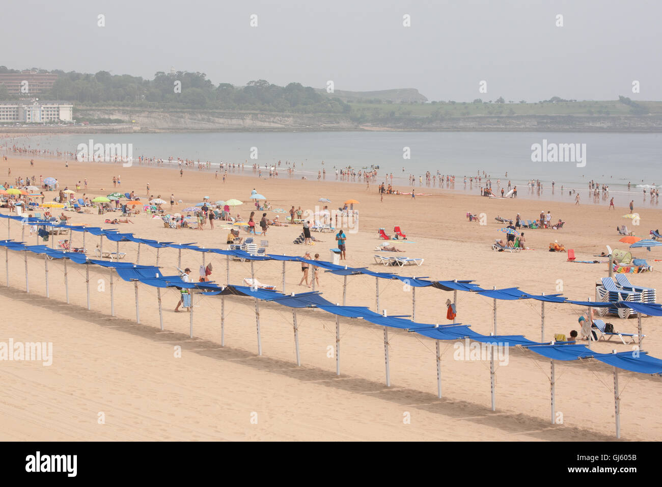 Santander Harbour,Santander Beach,Cantabria,Spain.Santander beach PLAYA ...