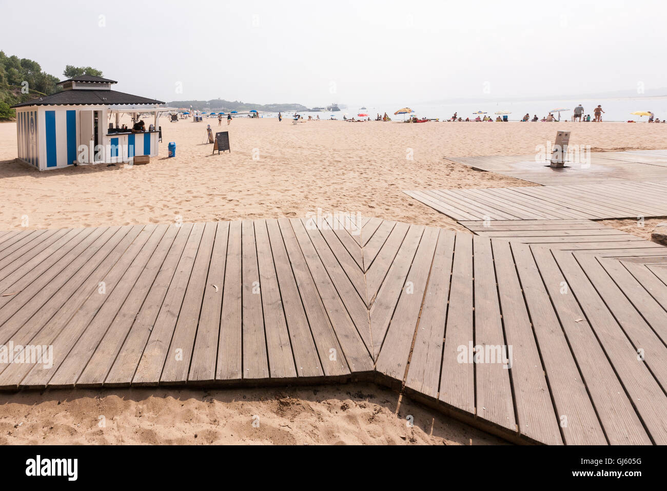 Santander Harbour,Santander Beach,Cantabria,Spain.Santander beach PLAYA ...