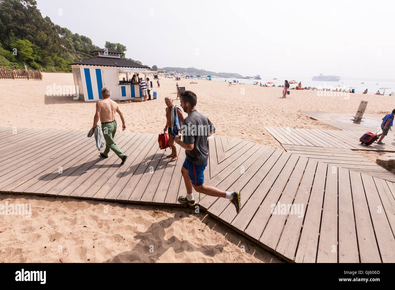 Santander Harbour,Santander Beach,Cantabria,Spain.Santander beach PLAYA ...