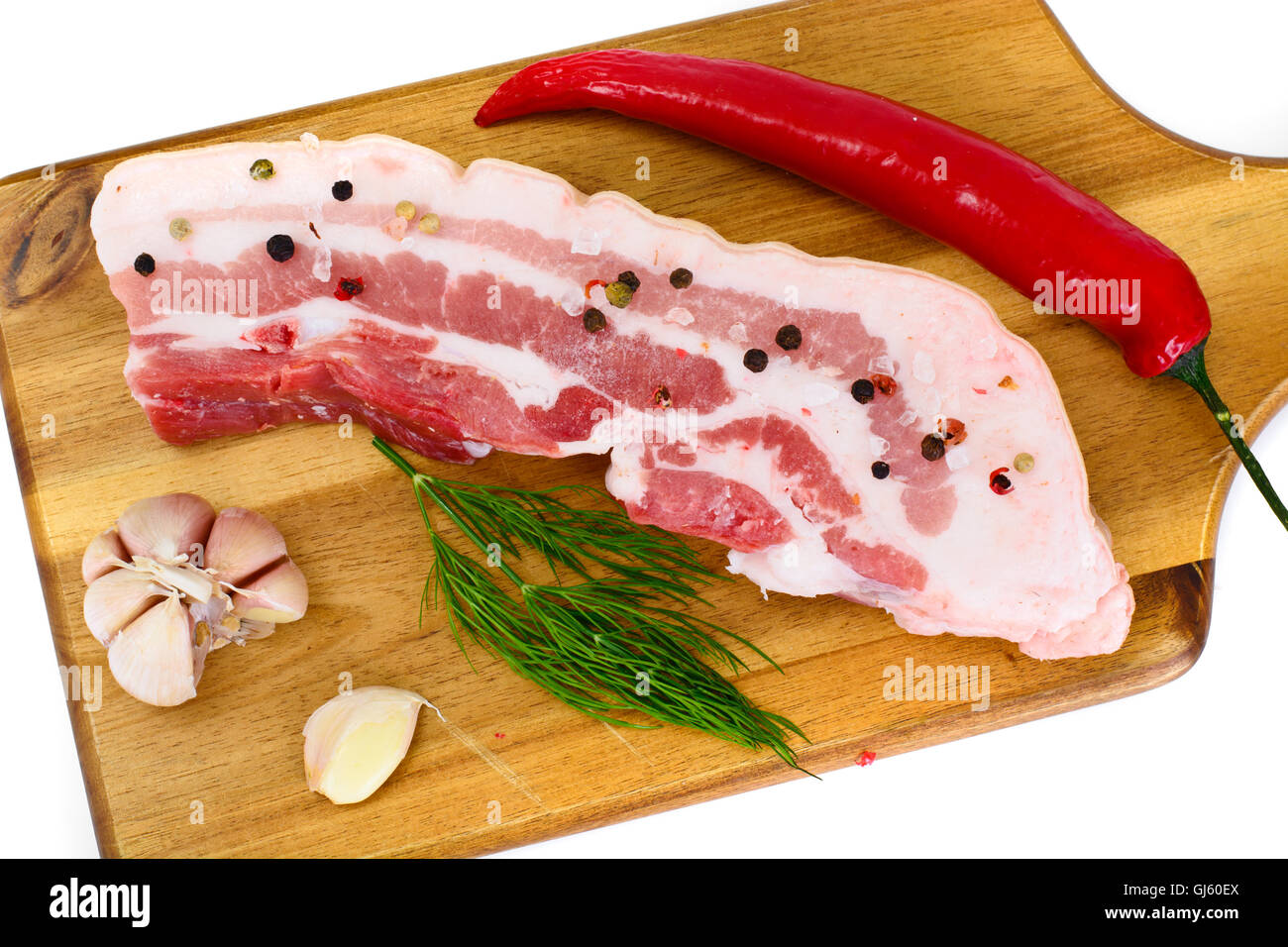 A Piece of Fresh Raw Pork, Meat Stock Photo - Alamy