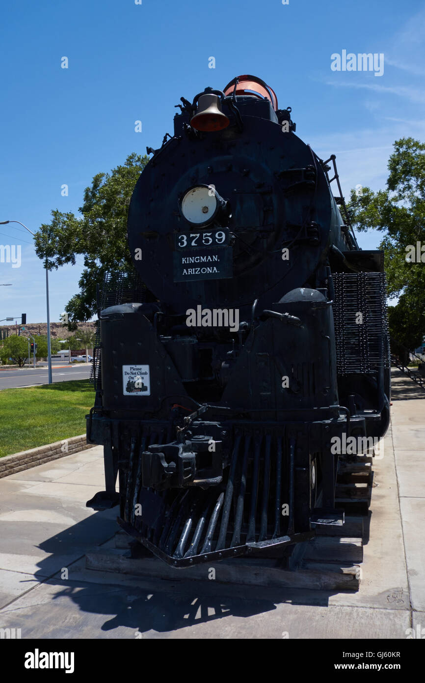 Locomotive Santa FE 3759 on display. USA Stock Photo - Alamy