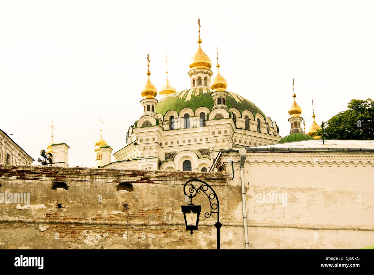 view of the ancient Kiev Pechersk Lavra of Kiev in Ukraine Stock Photo ...