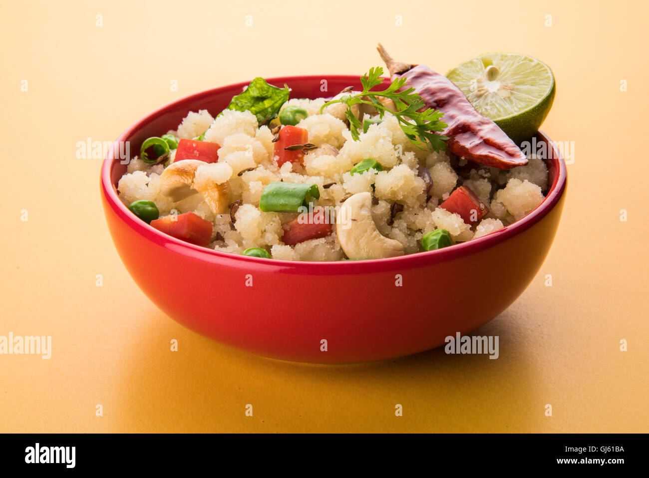 Rava Upma - Popular south Indian breakfast wiih semolina and vegetables ...