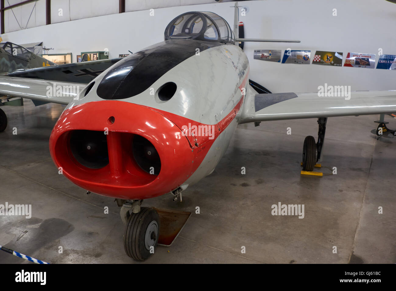 Vintage jet aircraft on display at the Planes of Fame Museum. Arizona ...