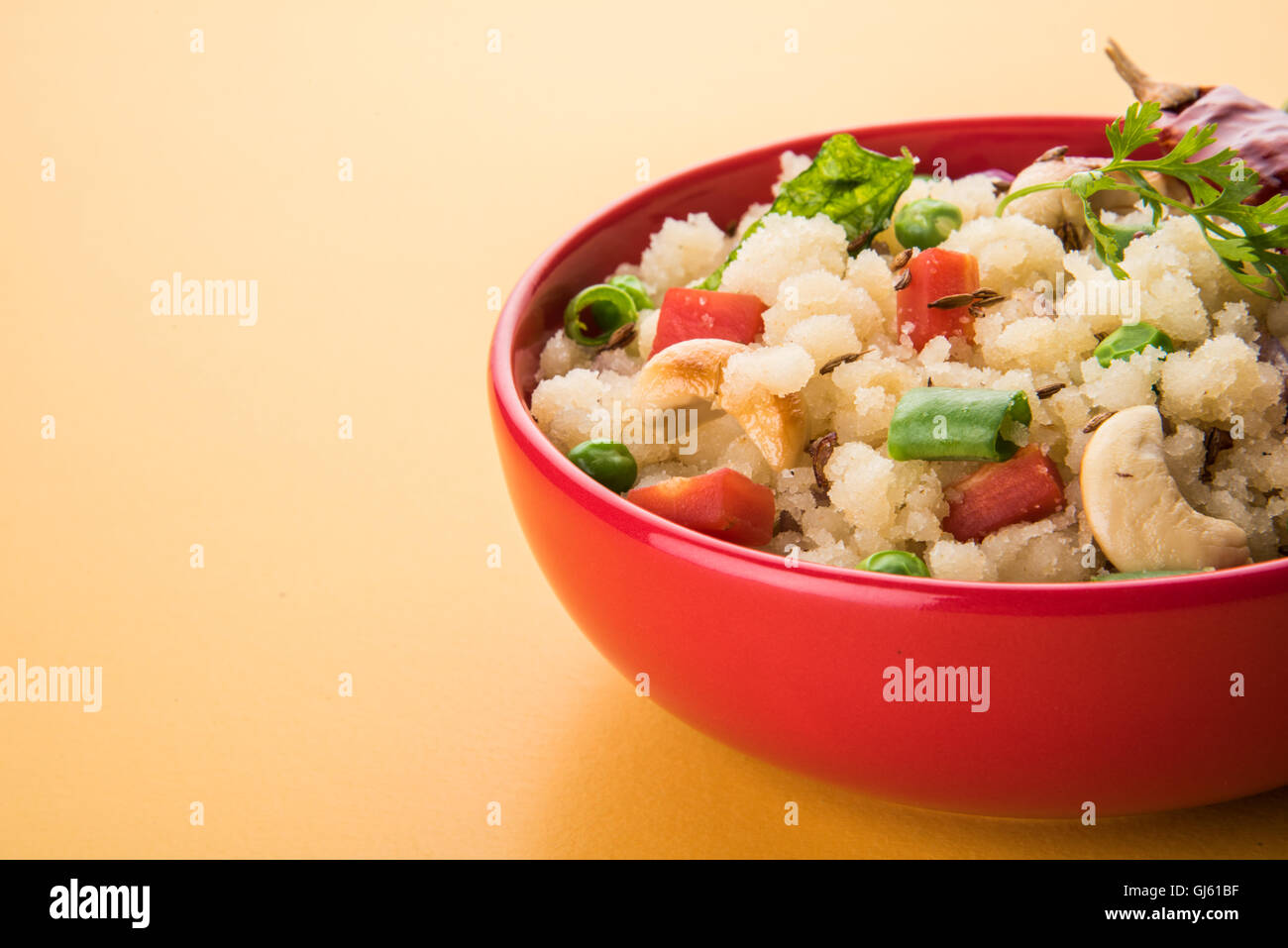 Rava Upma - Popular south Indian breakfast wiih semolina and vegetables ...