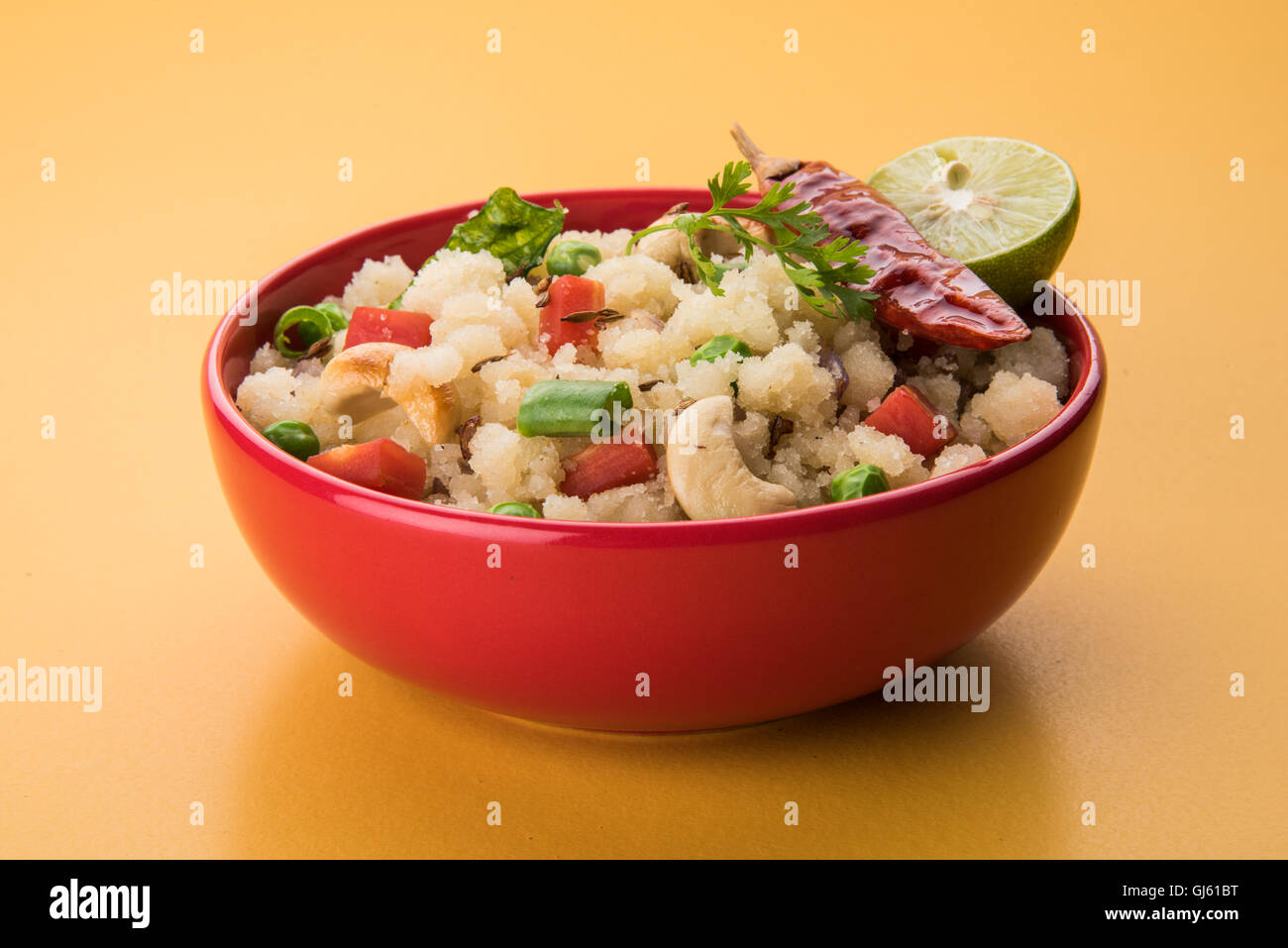 Rava Upma - Popular south Indian breakfast wiih semolina and vegetables ...