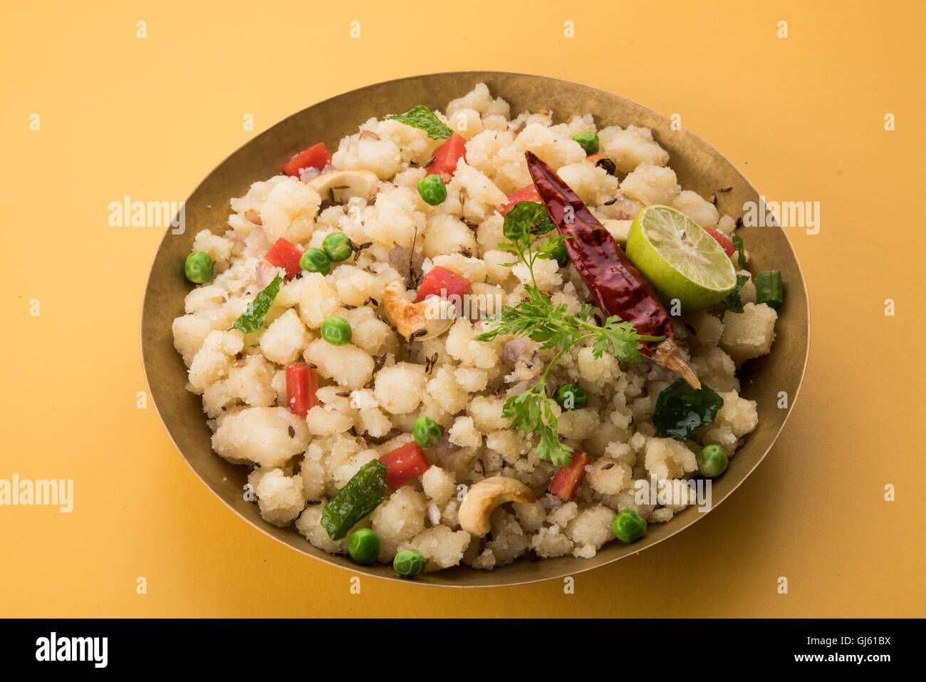 Rava Upma - Popular south Indian breakfast wiih semolina and vegetables ...
