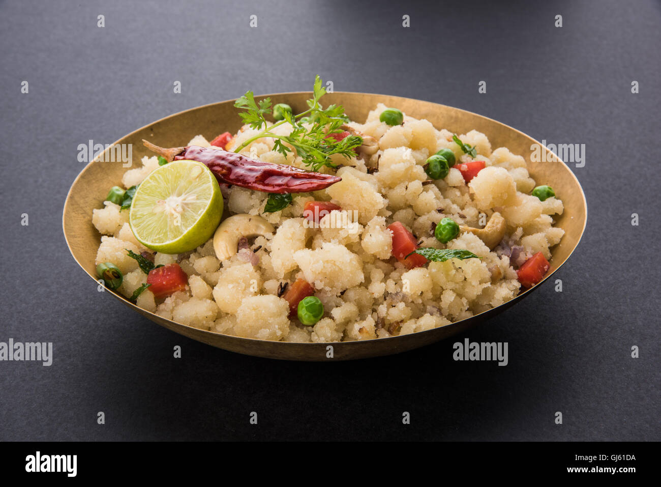 Rava Upma - Popular south Indian breakfast wiih semolina and vegetables ...