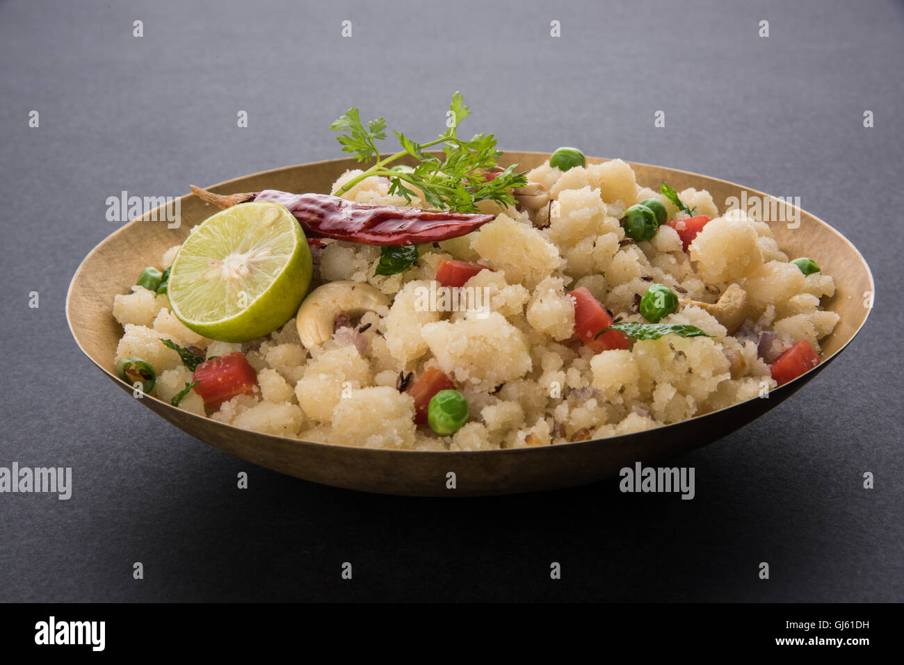 Rava Upma - Popular south Indian breakfast wiih semolina and vegetables ...