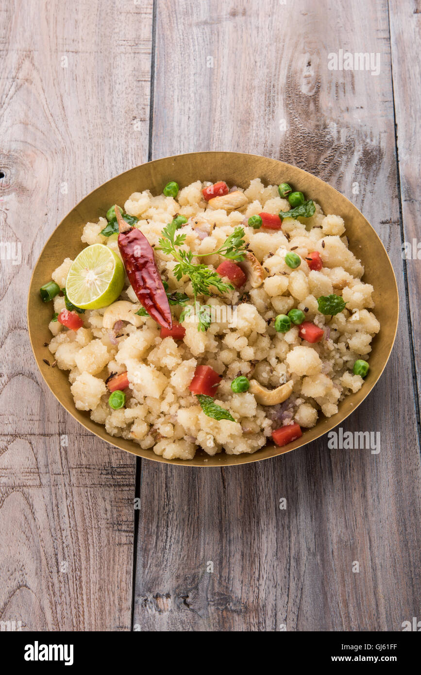 Rava Upma - Popular south Indian breakfast wiih semolina and vegetables ...