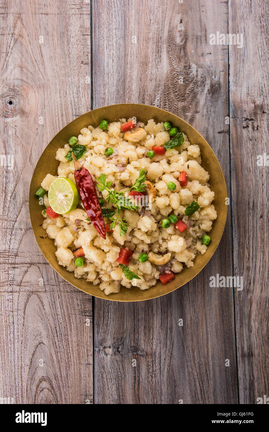 Rava Upma - Popular south Indian breakfast wiih semolina and vegetables ...