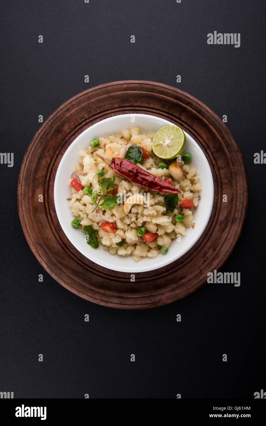 Rava Upma - Popular south Indian breakfast wiih semolina and vegetables ...