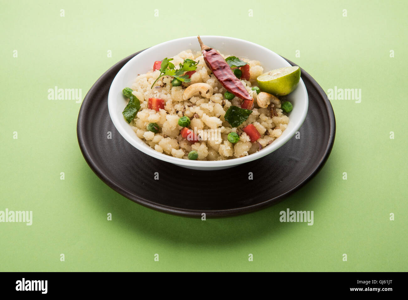 Rava Upma - Popular south Indian breakfast wiih semolina and vegetables ...