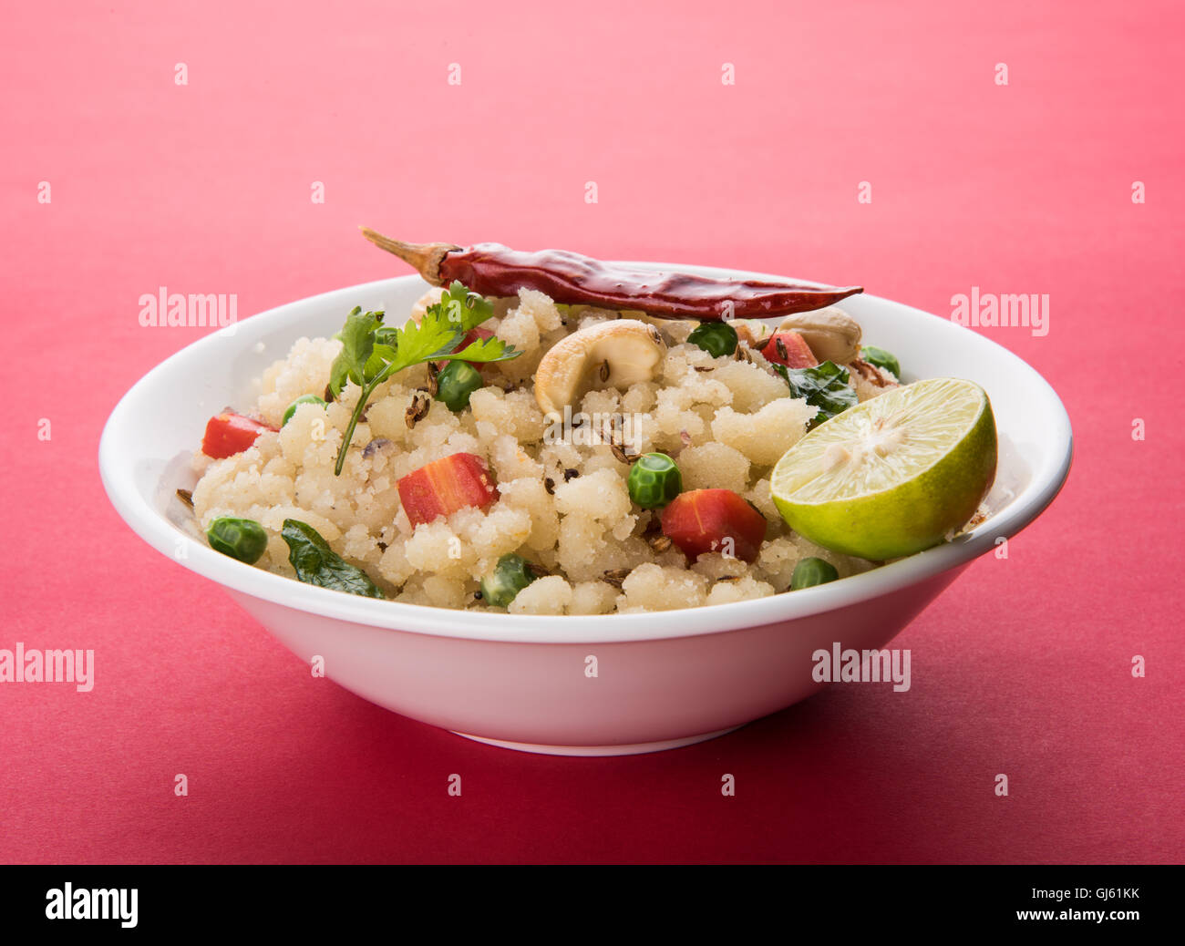 Rava Upma - Popular south Indian breakfast wiih semolina and vegetables ...