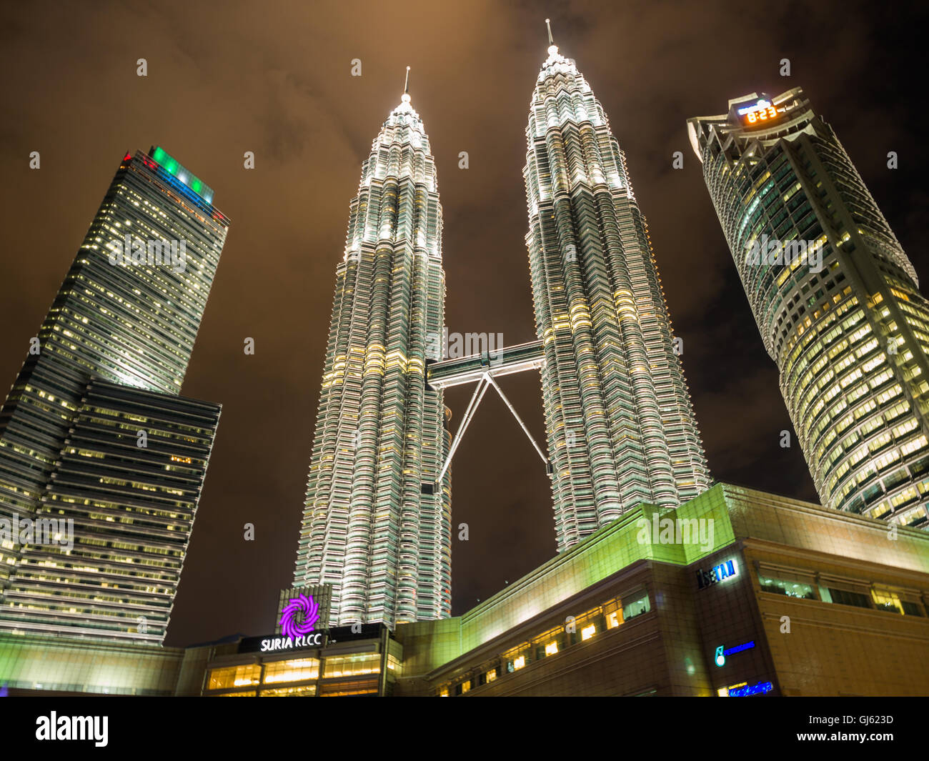 KUALA LUMPUR, MALAYSIA - FEB 29: Petronas Twin Towers the famous ...