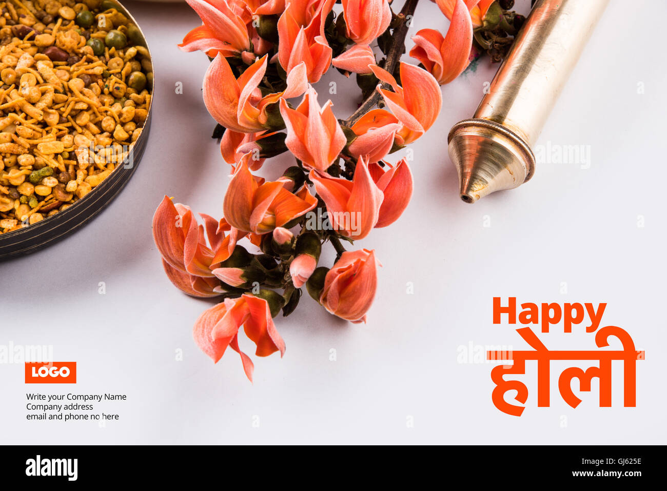 happy holi greeting card, holi wishes, greeting card of indian festival ...