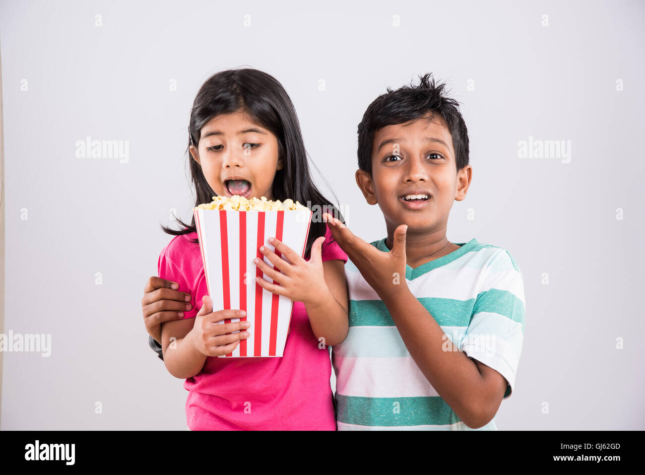 Kid Eating Popcorn