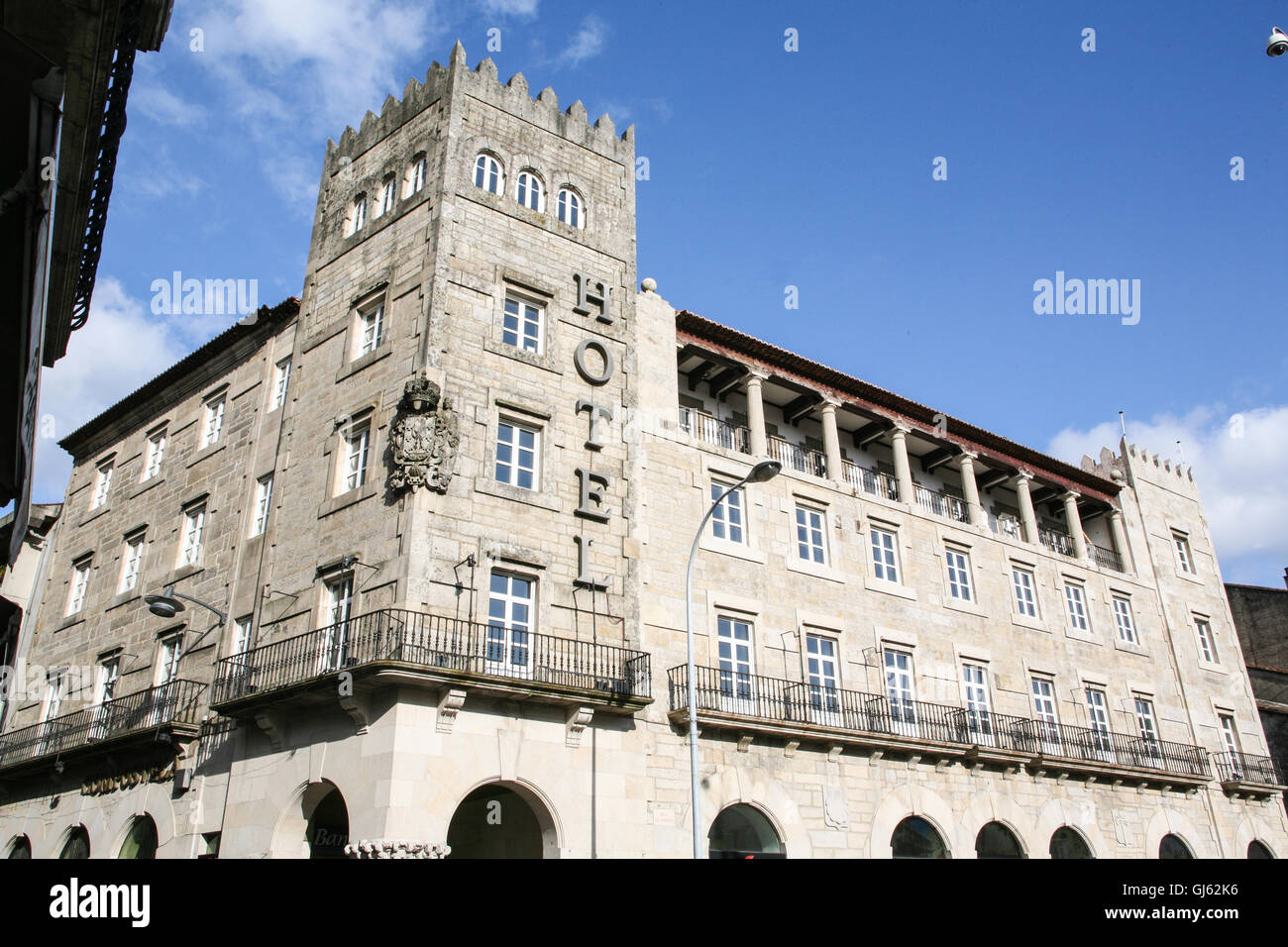 Hotel Compostela in centre of Santiago. Santiago caters to thousands of ...