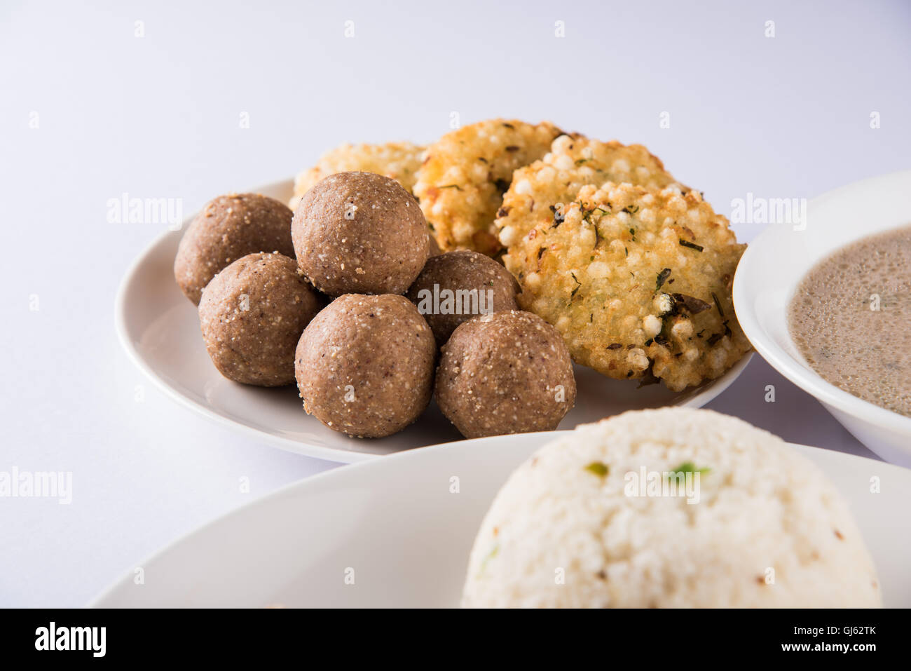 indian upwas or upvas food or fasting food, food prepared for vrat or ...