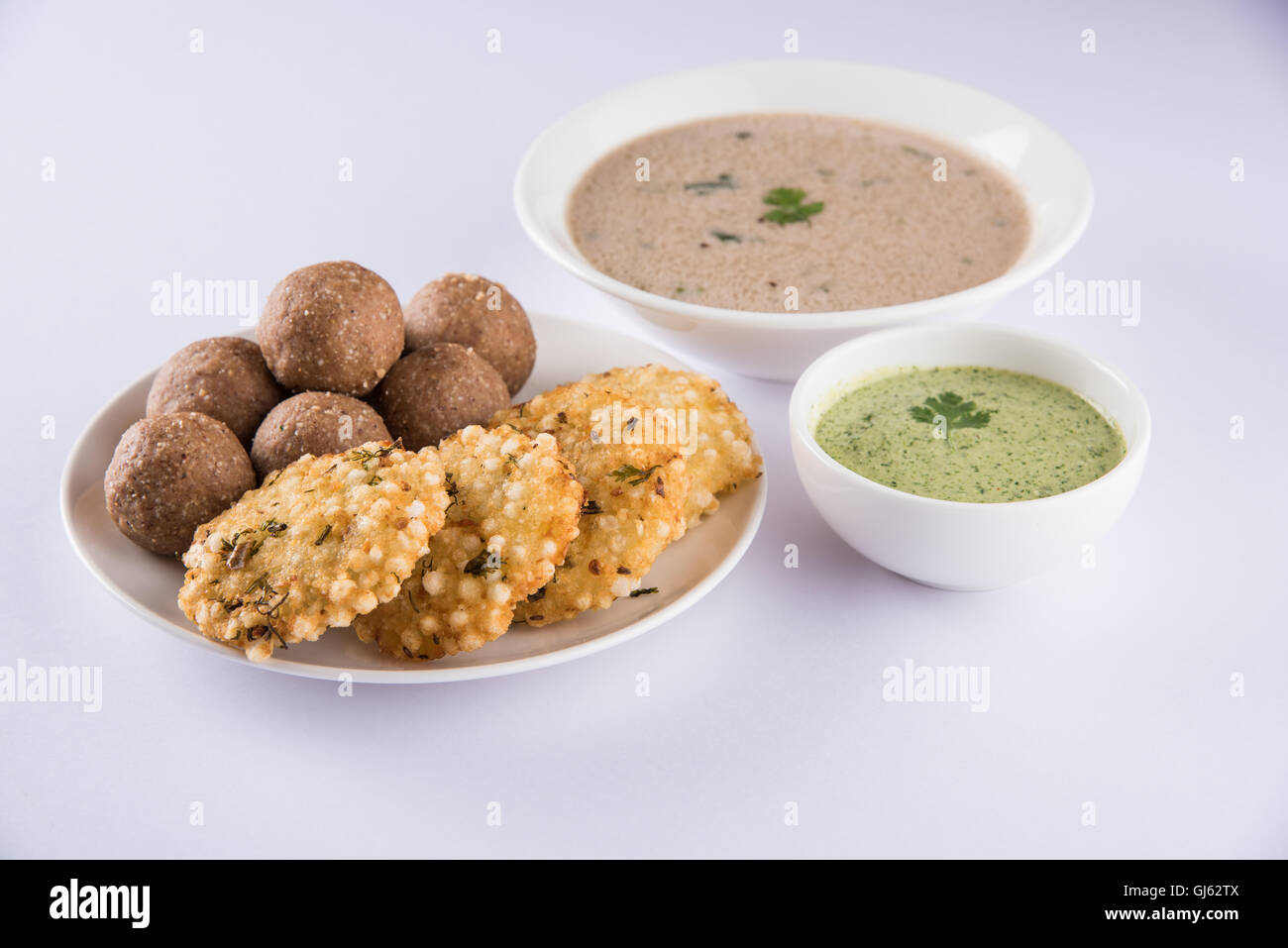 indian upwas or upvas food or fasting food, food prepared for vrat or ...