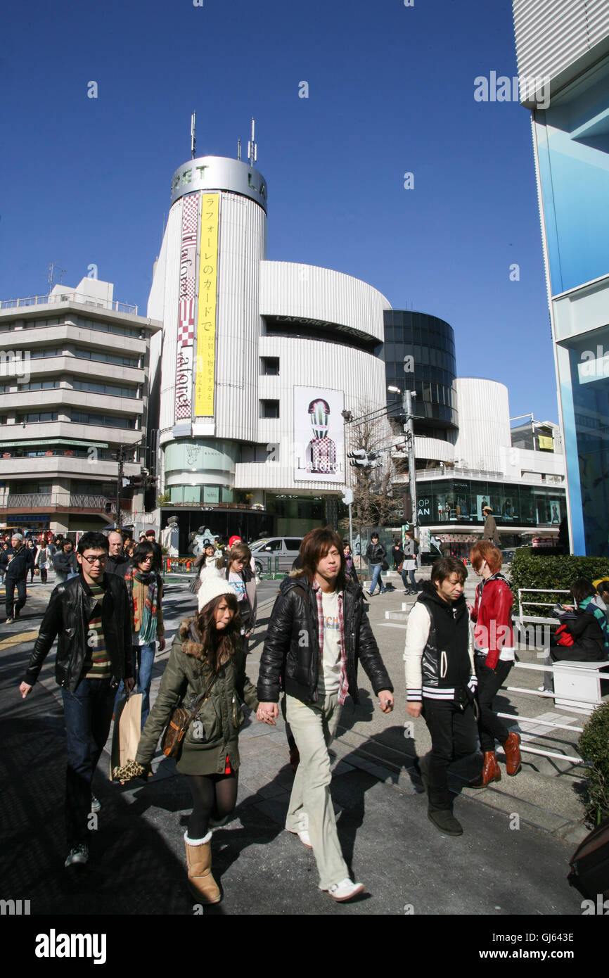 Laforet department store, a major landmark at the junction of Meiji ...