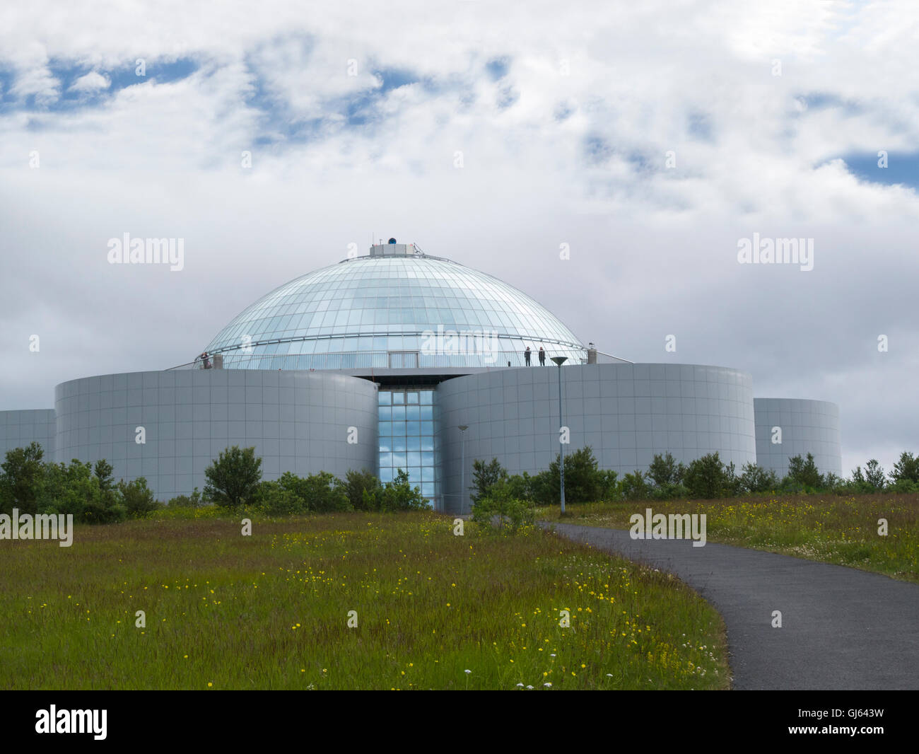 Perlan (The Pearl) a landmark building on Öskjuhlíð hill in Reykjavík ...